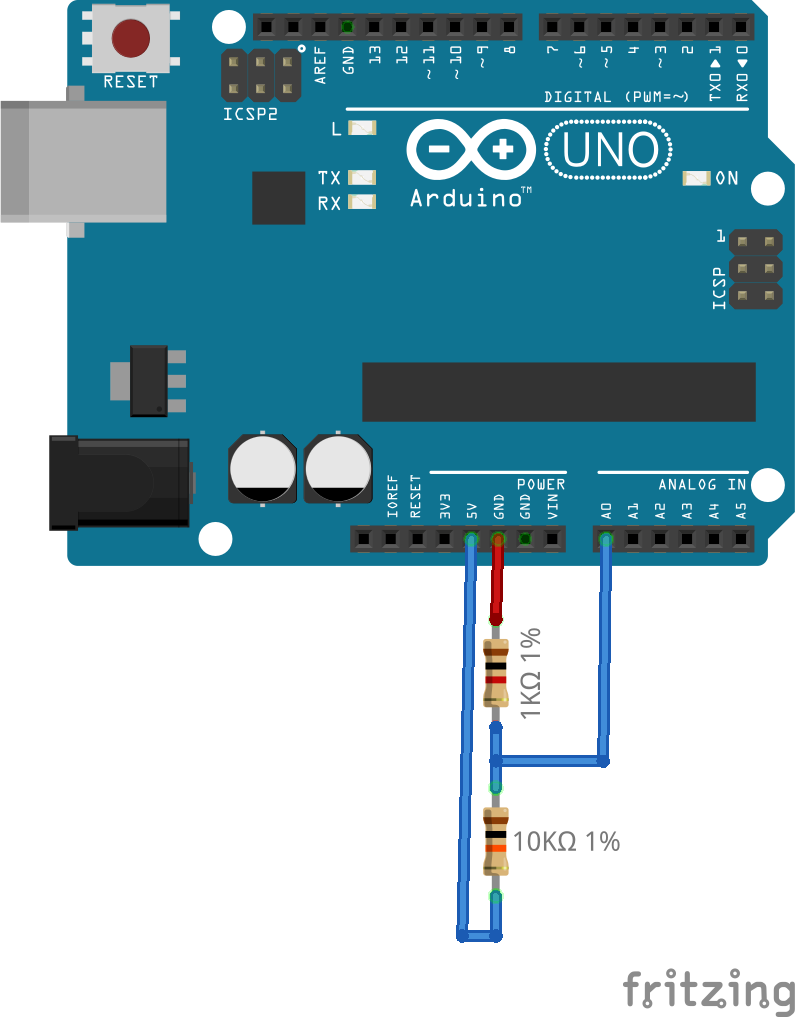 Mengukur tegangan Vcc Arduino – Semesin