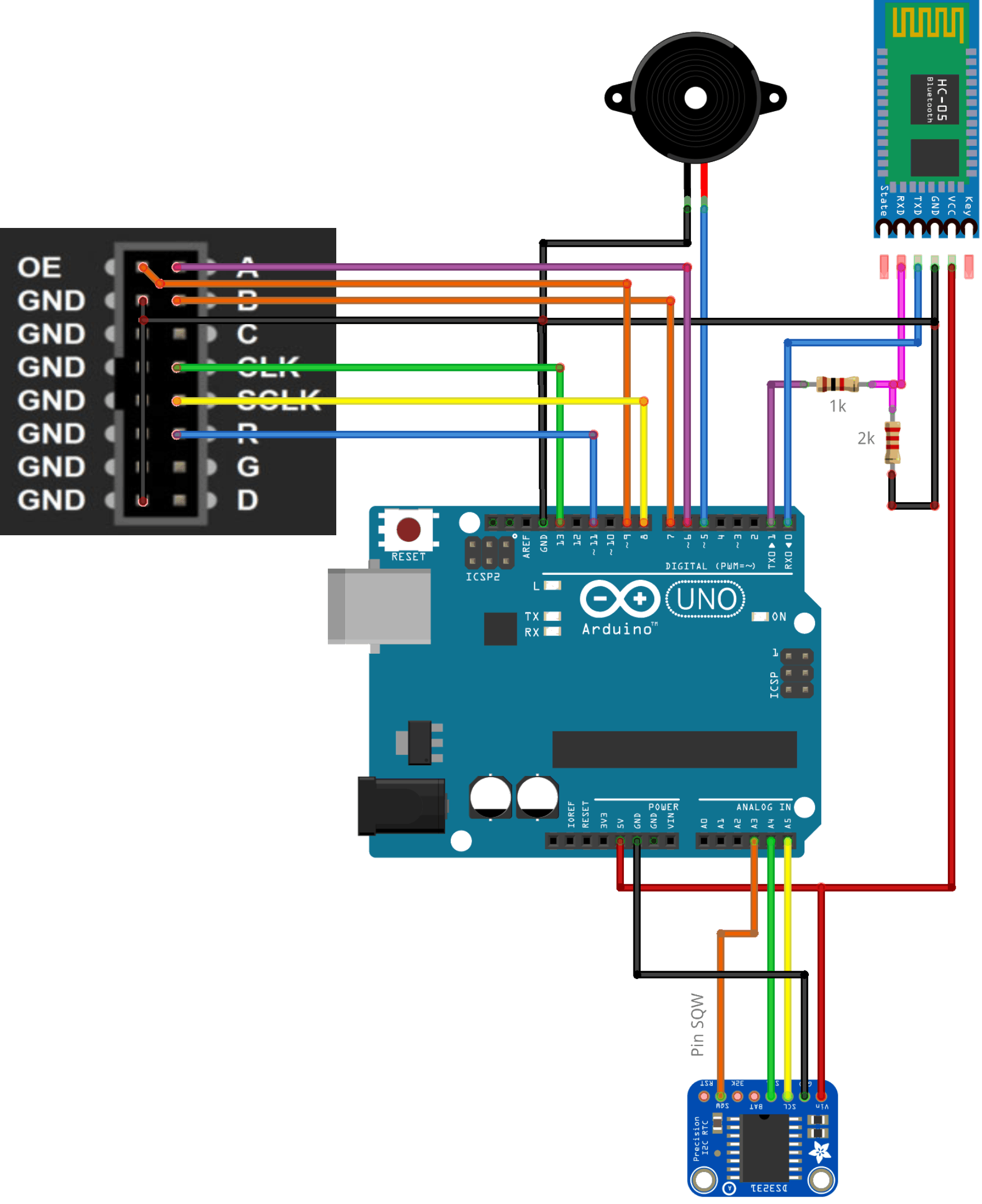 Jadwal Waktu Shalat (JWS) 2 & 3 Panel P10 Arduino Uno dengan kontroller ...