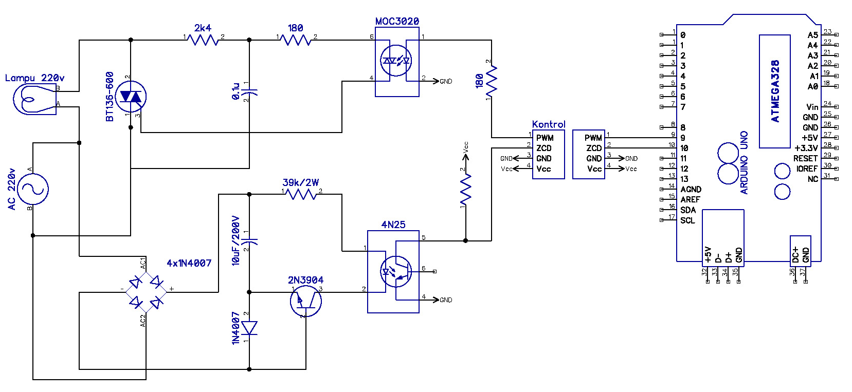Dimmer Pwm Arduino Semesin